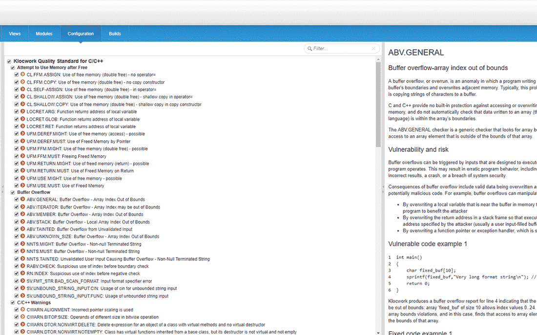 C/C++/C#/Java静态分析工具Klocwork